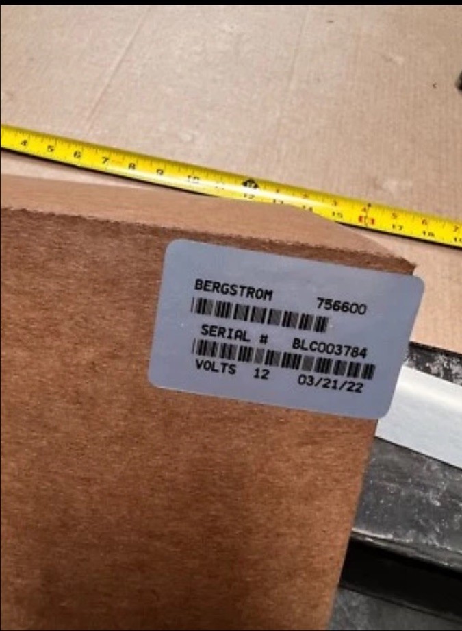 New NOS Chrome Defrost Fan 12V 756600 Kysor 1299008 Bergstrom 756360C ...
