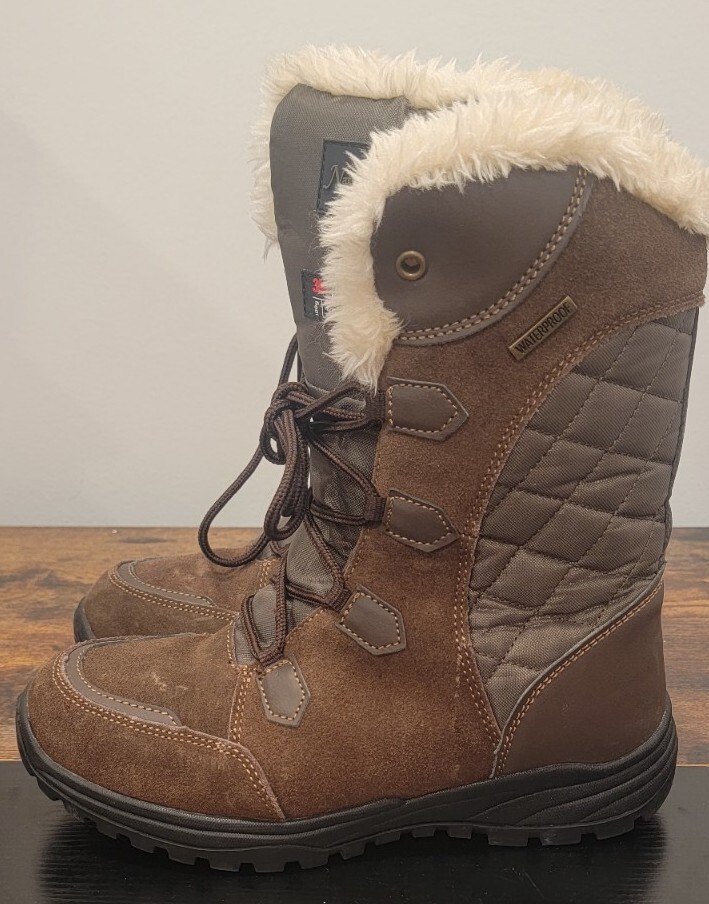 Womens Natural Reflections Thinsulate 9 Leather Waterproof Winter Boots ...