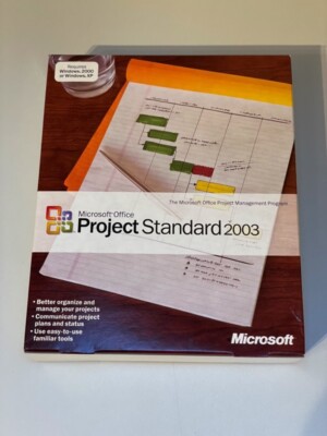 Microsoft Project 2003 Standard - Vollversion - englisch 805529369139 ...