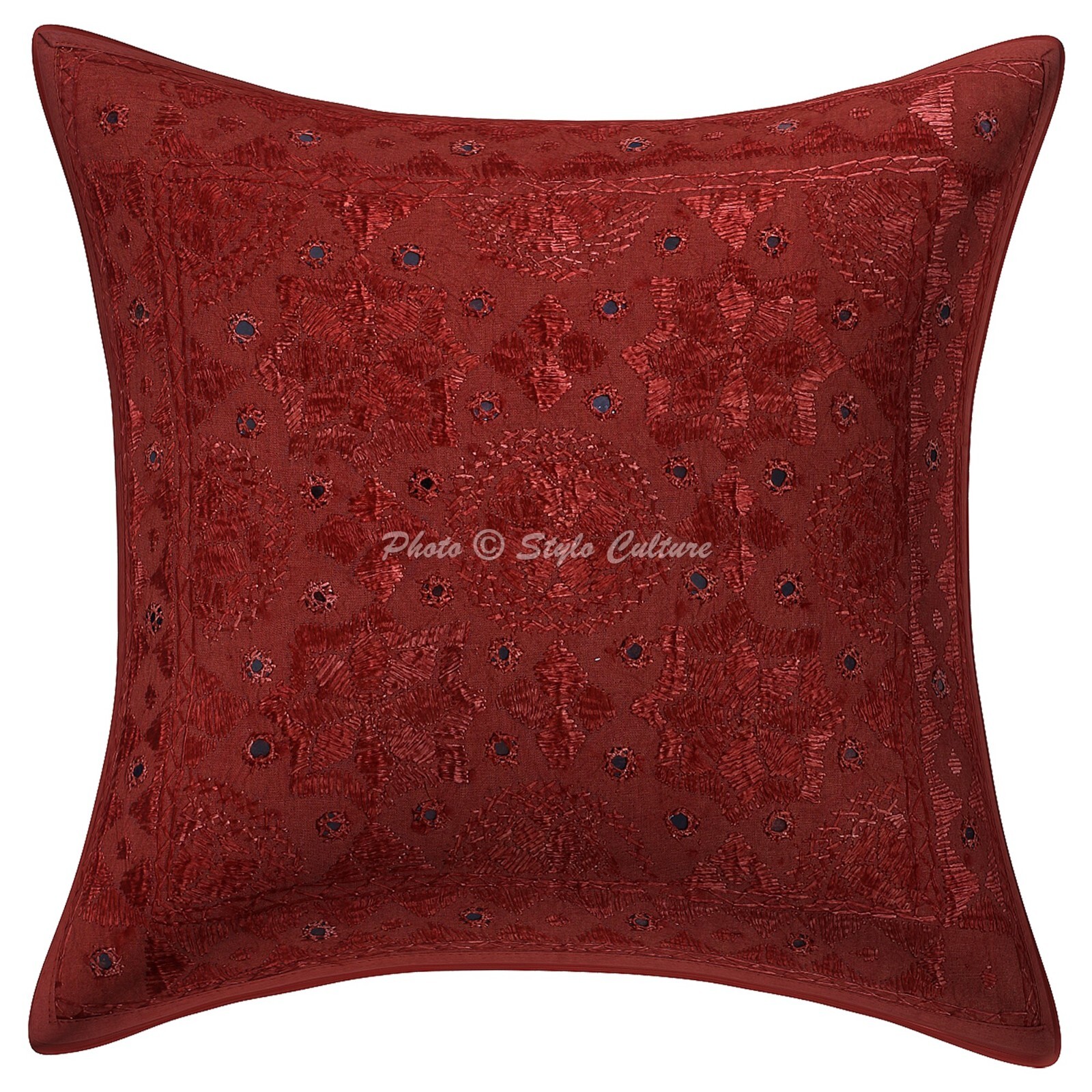 New Home Decor Embroidered 16 x 16 in Pillow Cover Case Handwoven ...