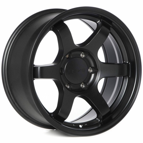 9SIX9 SIX-1 TRUCK 18x9 6x139.7 +0 FLAT BLACK WHEELS TE37 FITS TOYOTA ...