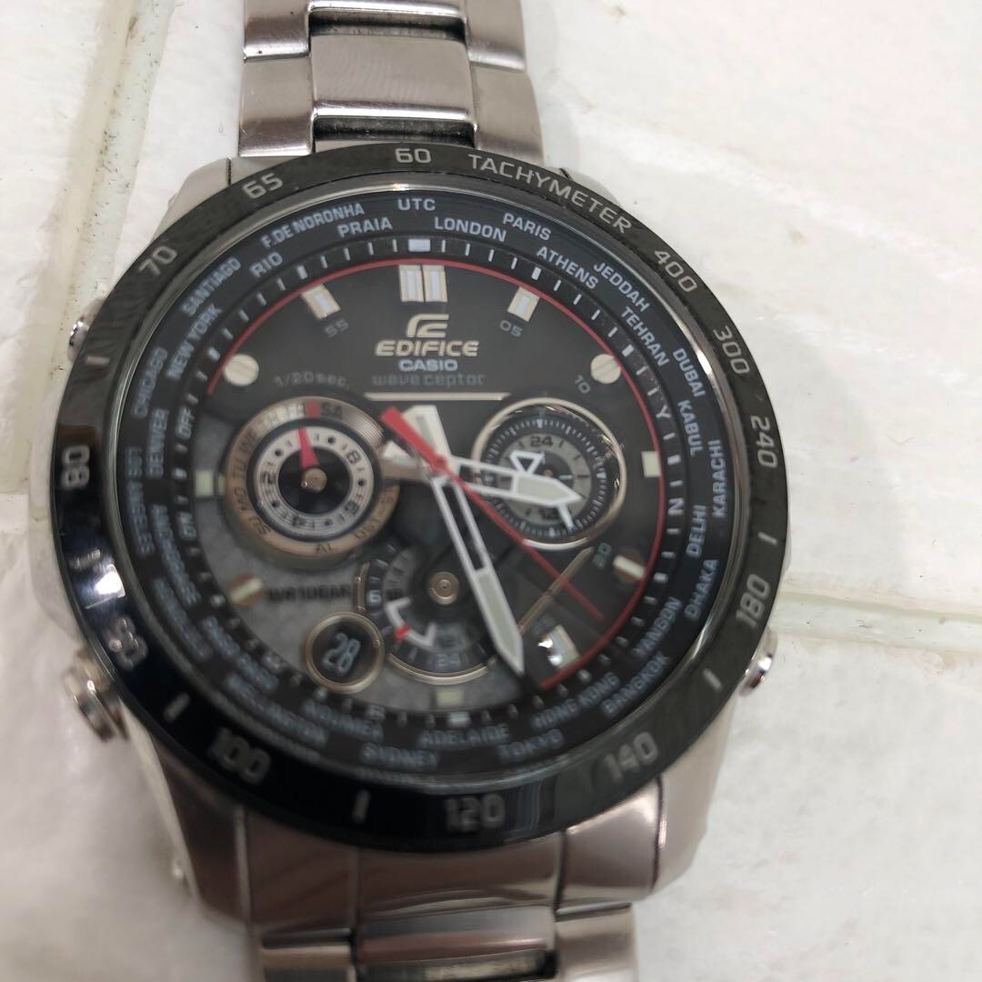 CASIO EQW-M1000D-1AJF Edifice Wave Ceptor Solar Silver Black CASIO EQW-M1000D-1AJF Edifice Wave Ceptor Solar Silver Black