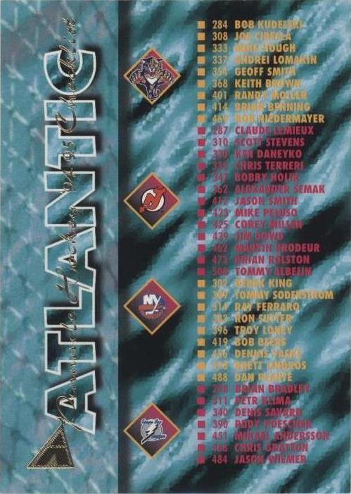 1994-95 Pinnacle - Atlantic Checklist #517 for sale online | eBay