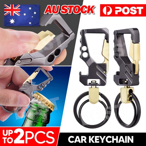 Gift Car Key Rings Alloy Chain Keychain Holder Metal Stylish Heavy Duty ...