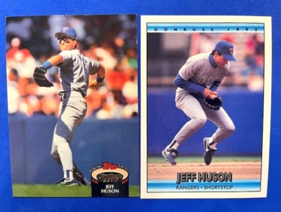 MLB - Jeff Huson 1992 Topps Stadium Club & 1992 Donruss Baseball ...