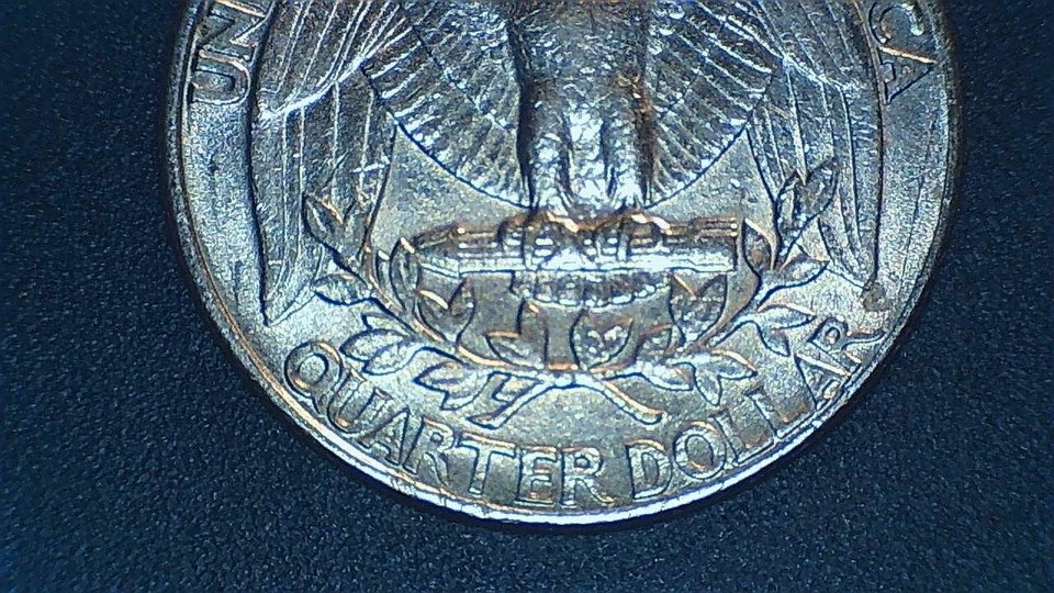 1990 D Washington Quarter Doubling on Reverse and Mintmark | eBay