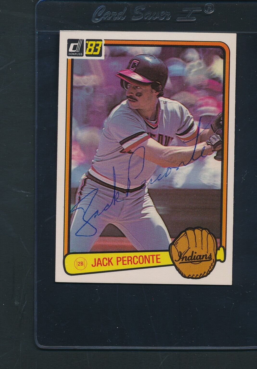 1982 Donruss #463 Jack Perconte Indians Signed Auto *B4597 | eBay