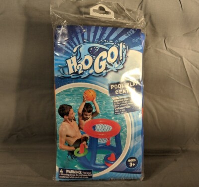 H2O GO Swimming Pool Inflatable Play Center Basketball And Rings Game ...