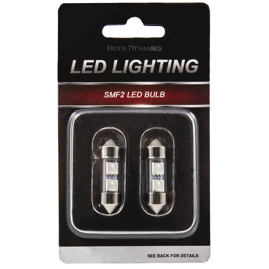 Diode Dynamics 31mm SMF2 LED Map Light Bulbs (24 Lumens, Red, Pair ...