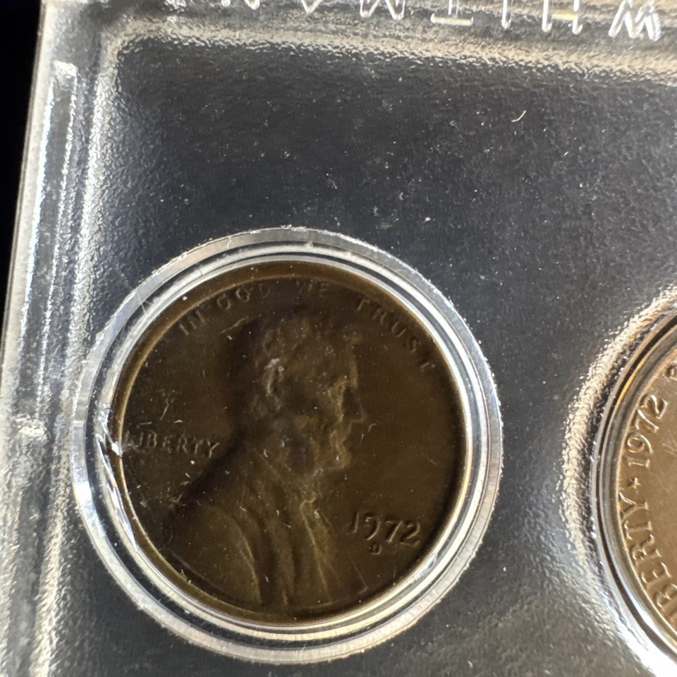 1972 Year Set 5 Coins in Circulated or Better Condition Collectible ...