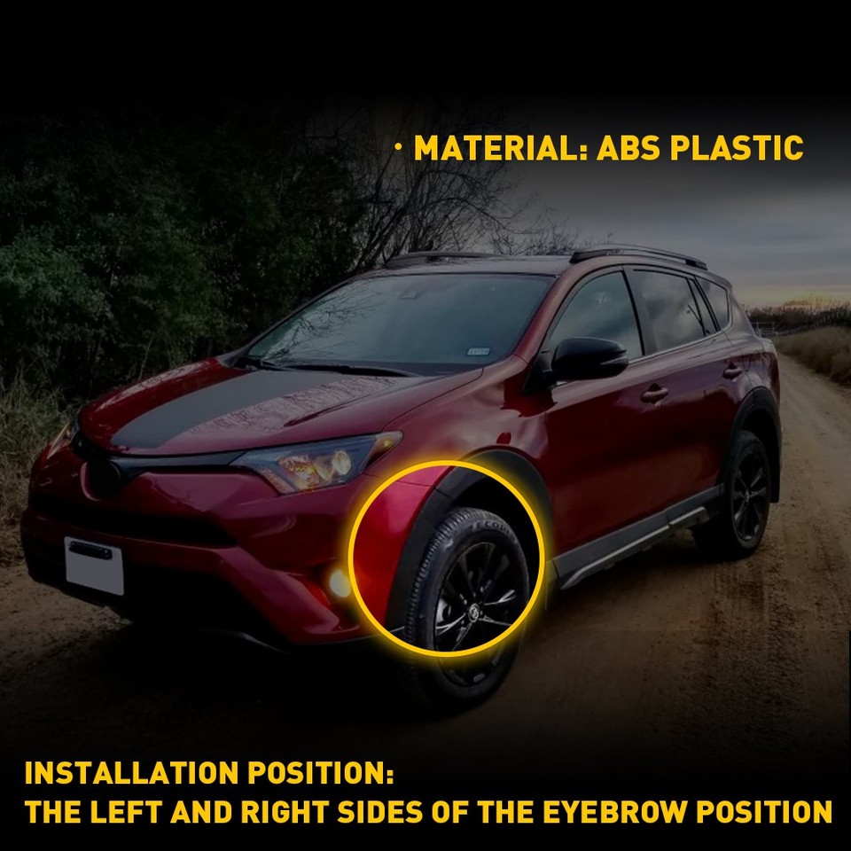 Front Bumper End Caps For Toyota RAV4 2016-2018 Textured Right & Left2 ...