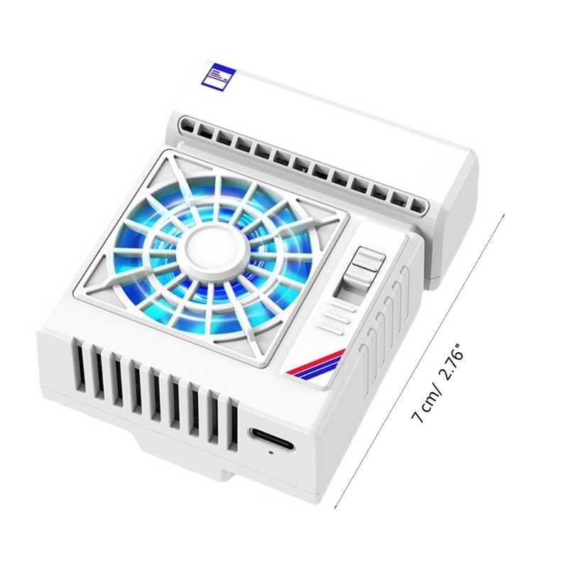 Phone Cooling System Back Clip Mute Fan Mini Heatsink RGB- Radiator ...