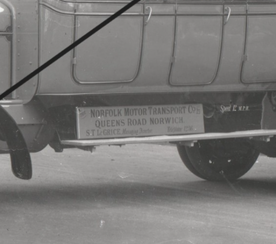 PHOTOGRAPH 29cm x 21cm - Vehicle Make unknown - Norfolk Motor Transport ...