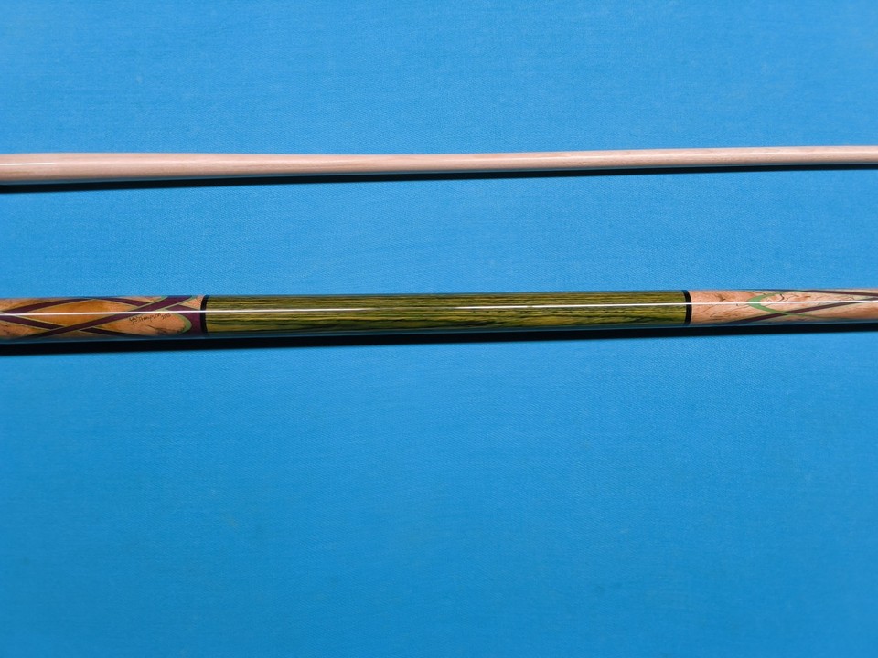 BOB THOMPSON 2025 CUSTOM POOL CUE, PURPLE HEART W/SPALTED MAPLE, 60 ...
