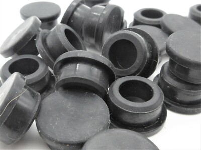 3/4” Rubber Hole Plugs Push In Stem Bumper Thick Panel Plug 25 per ...