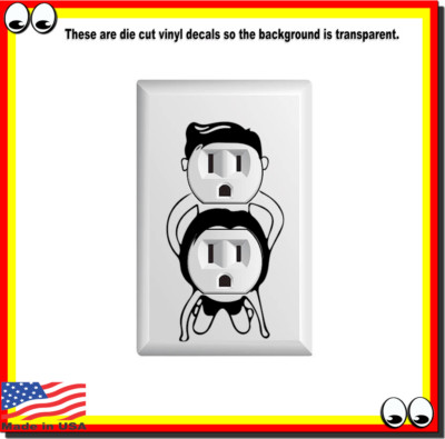Electrical Outlet Cover Decal Sticker Adult Decal Wall Plate Funny Dorm ...