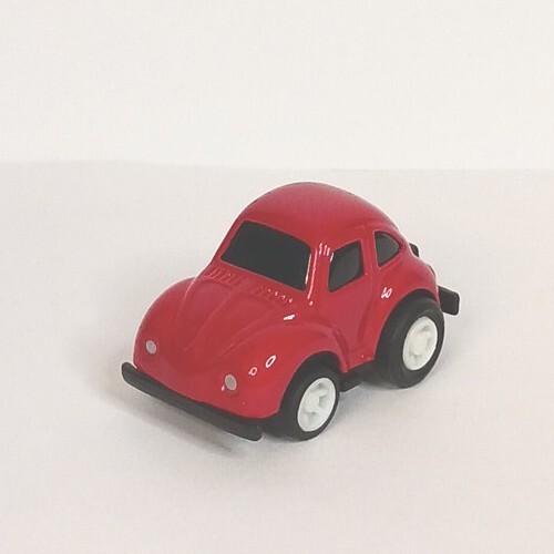 Volkswagon Beetle VW Pull-Back Toy (Tested) Red Vintage Collectable | eBay
