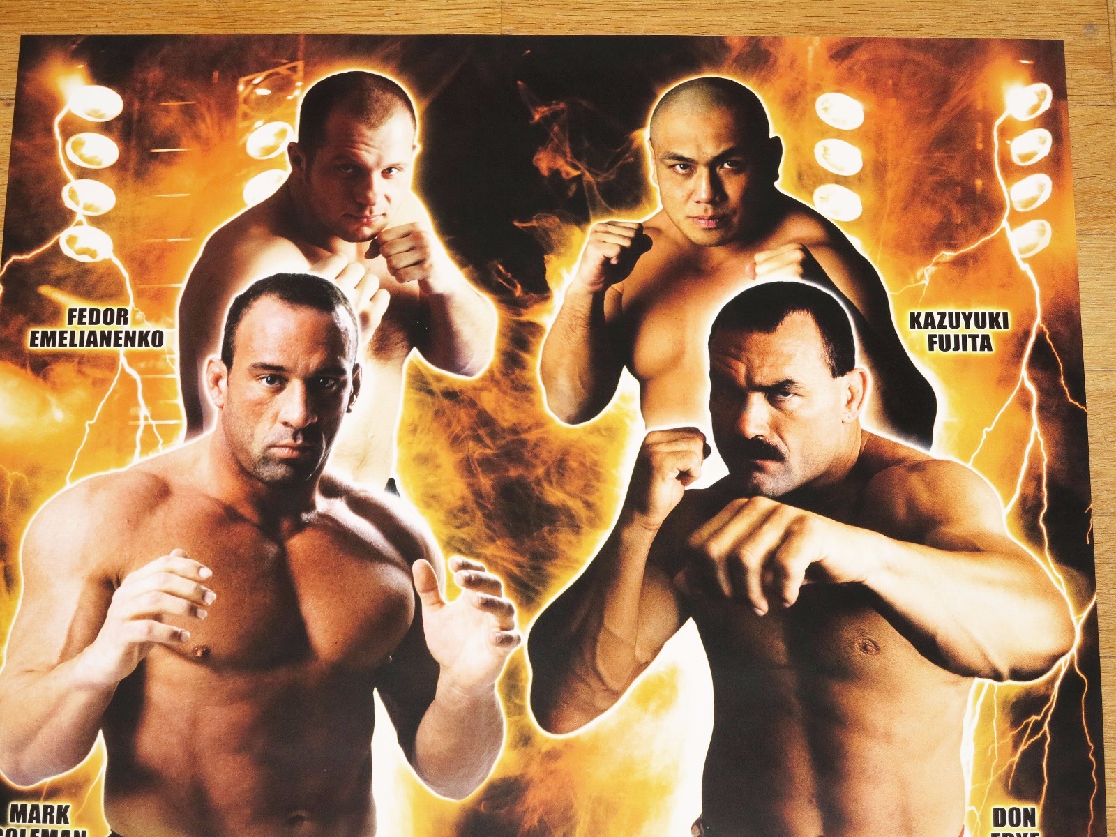 Pride FC Poster Bad to the Bone - Fedor Emelianenko Mark Coleman Don ...