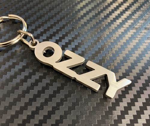 OZZY Keyring Keychain Key Fob Stainless Steel Name Gift | eBay UK