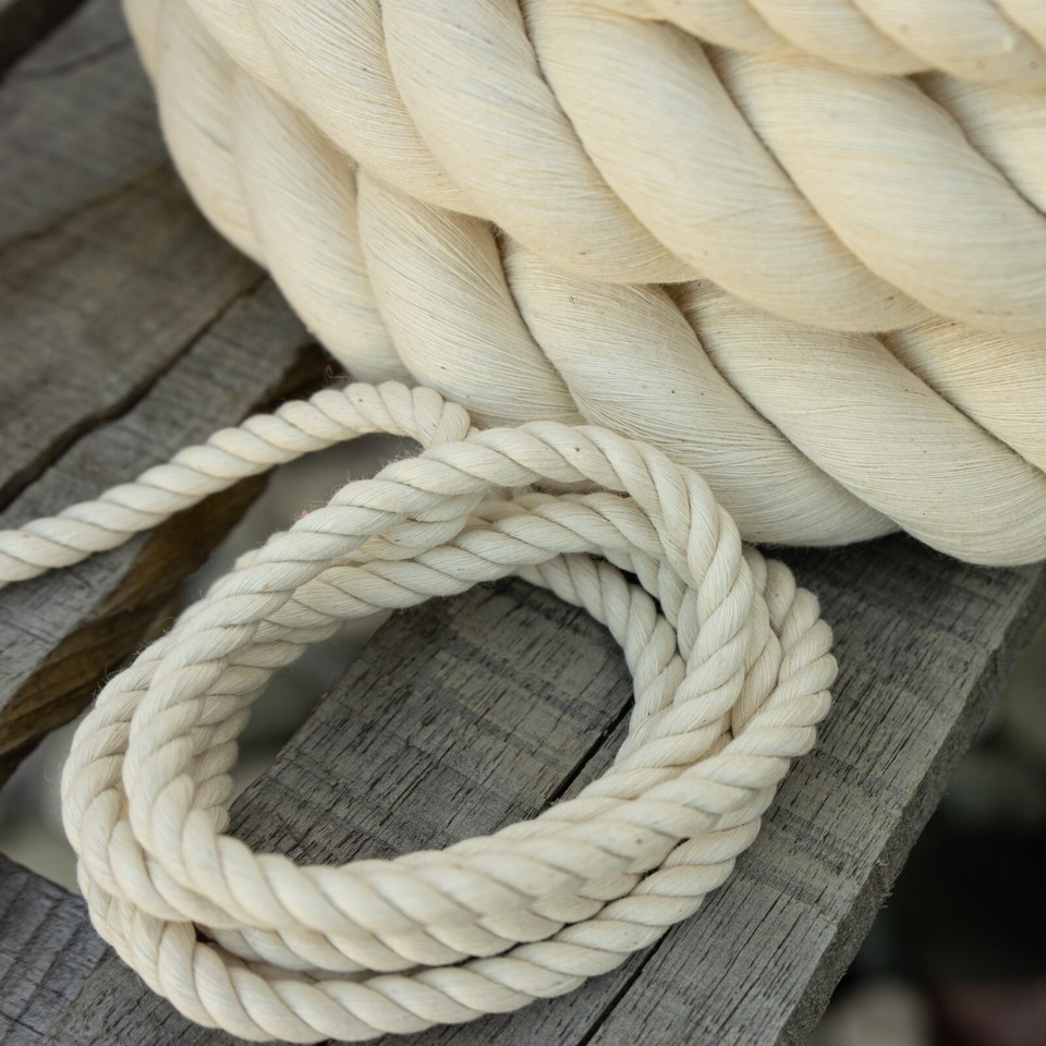 Cotton Rope 100% Natural Twisted Decorative Crafts Arts Pet Toy DIY 3/ ...
