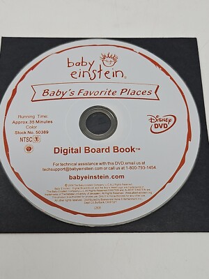 Baby Einstein Baby Educational DVD - Baby's Favorite Places - DISC ONLY ...