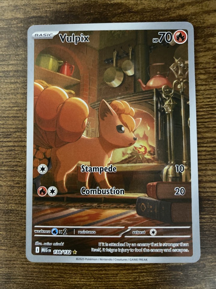 Vulpix Illustration Rare Pokemon Mega Evolution 138/132 Near Mint | eBay