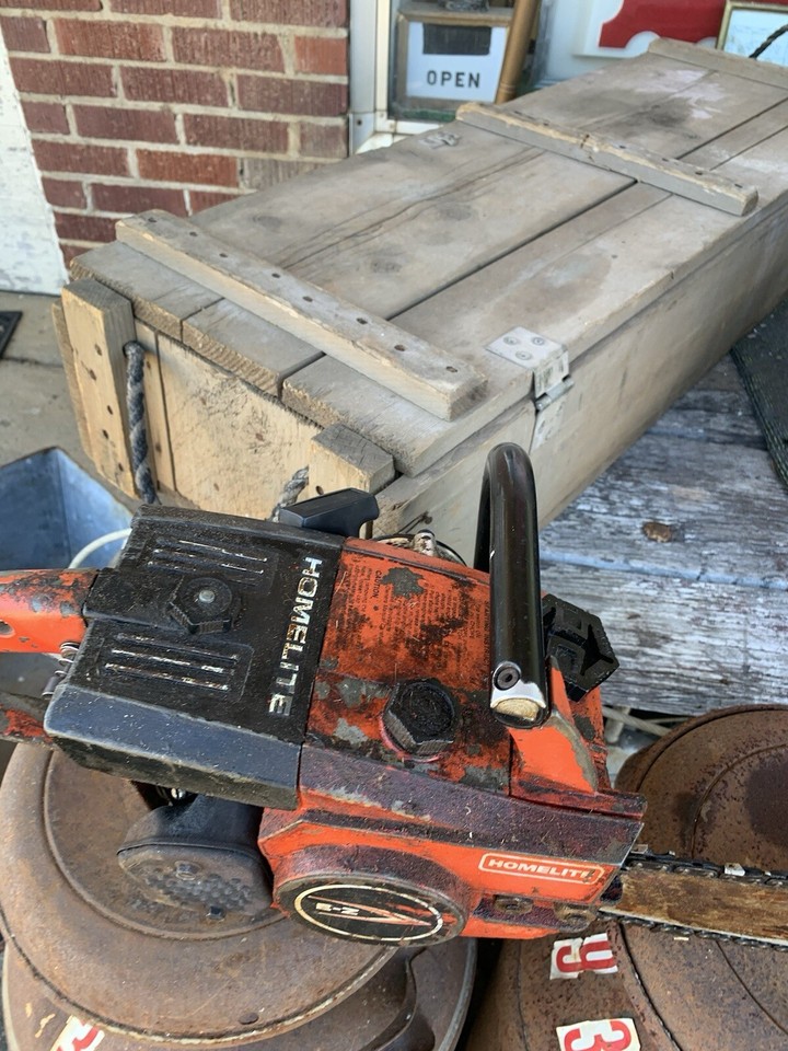 homelite super ez Automatic? chainsaw Working! Runs Good! READ ...
