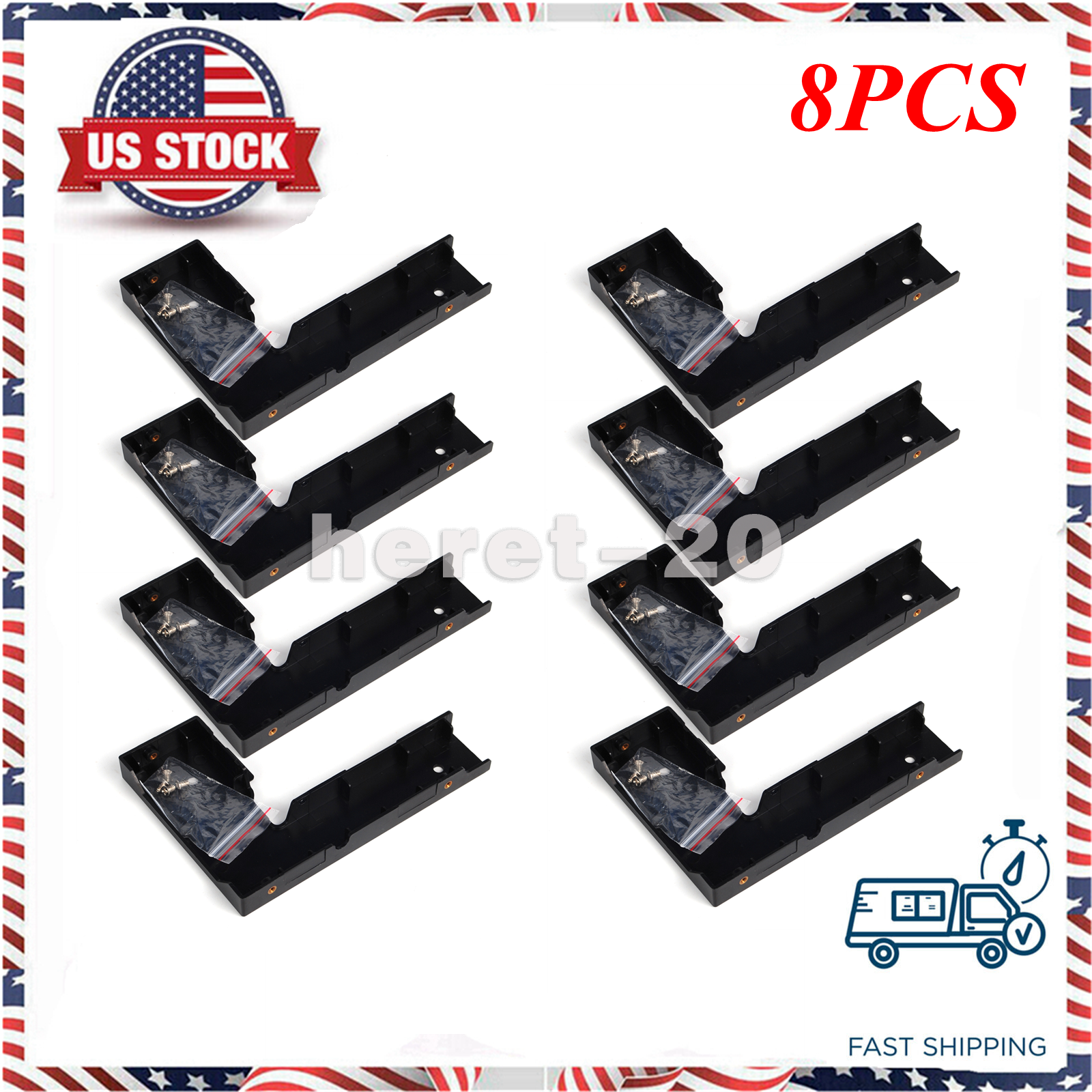 8PCS 00FC28 2.5" SSD to 3.5" Transform Tray Caddy for F238 KG1CH HP ...
