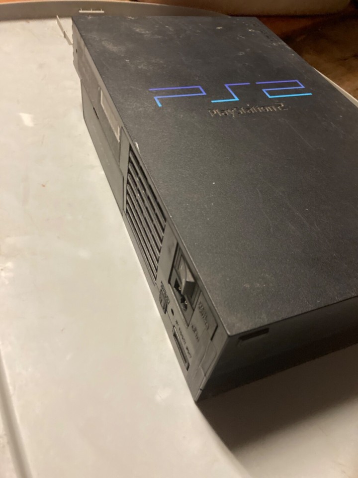 Sony PlayStation 2 Fat SPCH-39001/N PS2 Console Cables. WORKS. See Pics ...