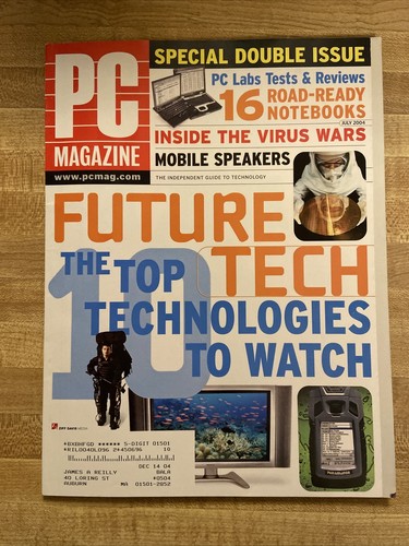 VTG PC Magazine July 2004 The Top Technologies to Watch Mobile Speakers ...