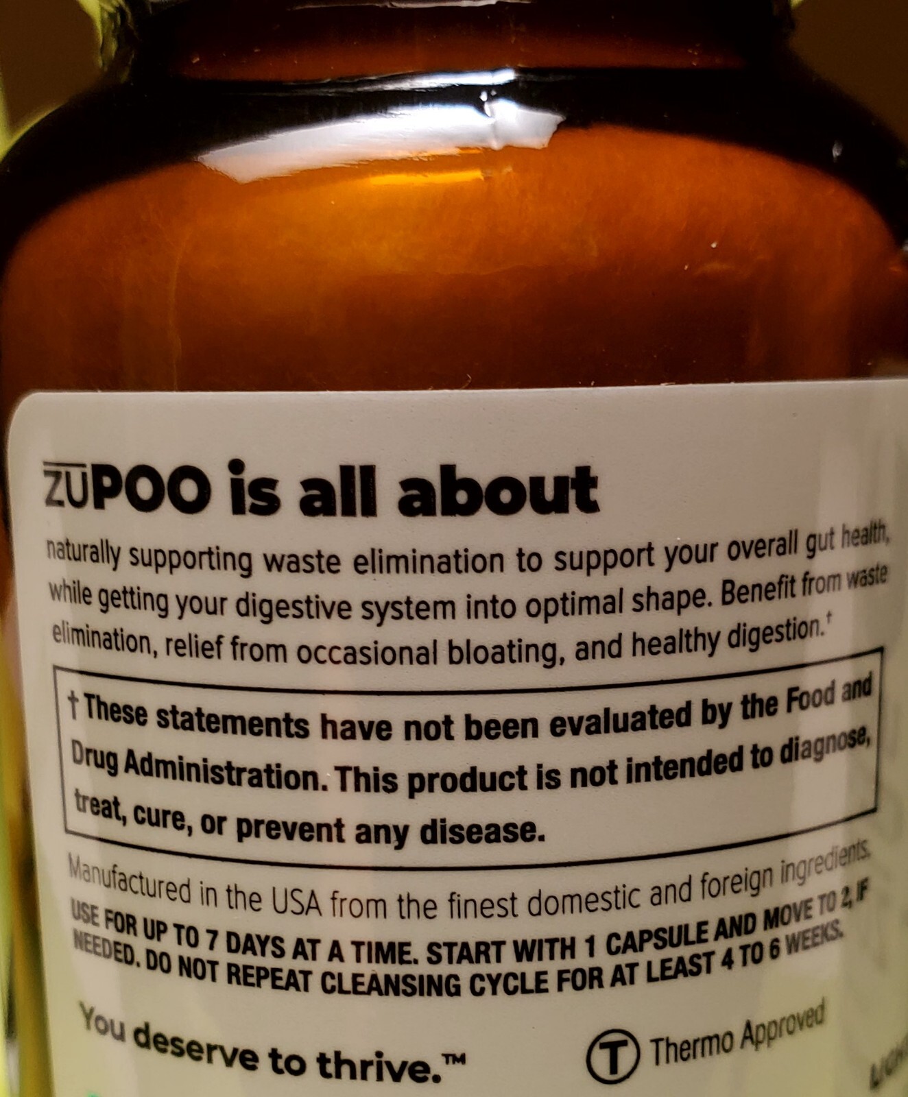 Umzu zuPoo Colon Cleanse & Gut Support Supplement - 30 Capsules for ...