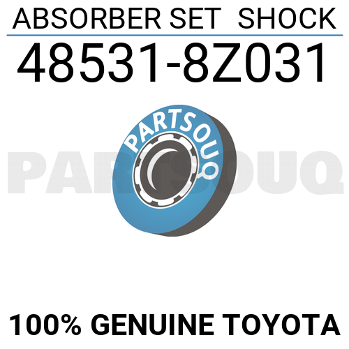 48531-8z031 Toyota Absorber Set Shock 485318Z031 Genuine OEM Part for ...