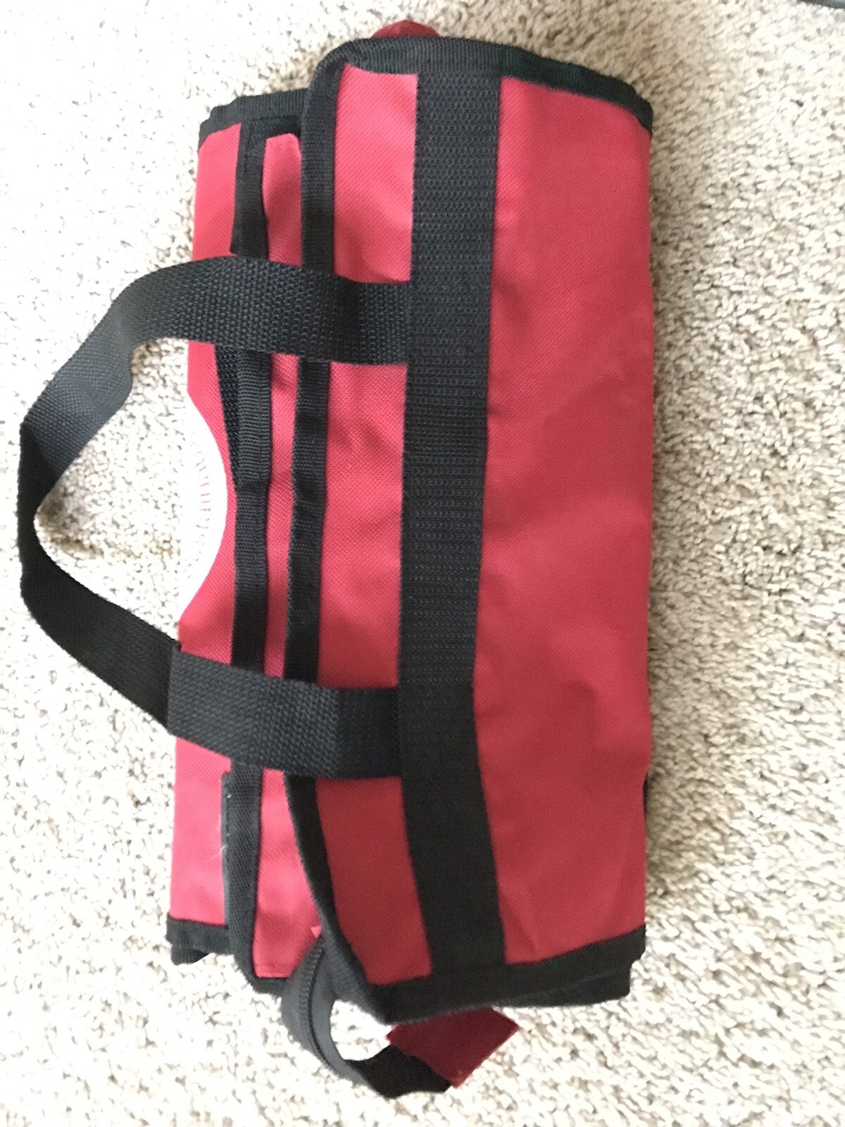 Wheelie Trolley Bag With Stand , Front Zip Pocket, Zip Closure, Handles ...