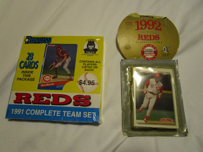 Cincinnati Reds (2) Baseball Card Sets - 1991 and 1992 | eBay