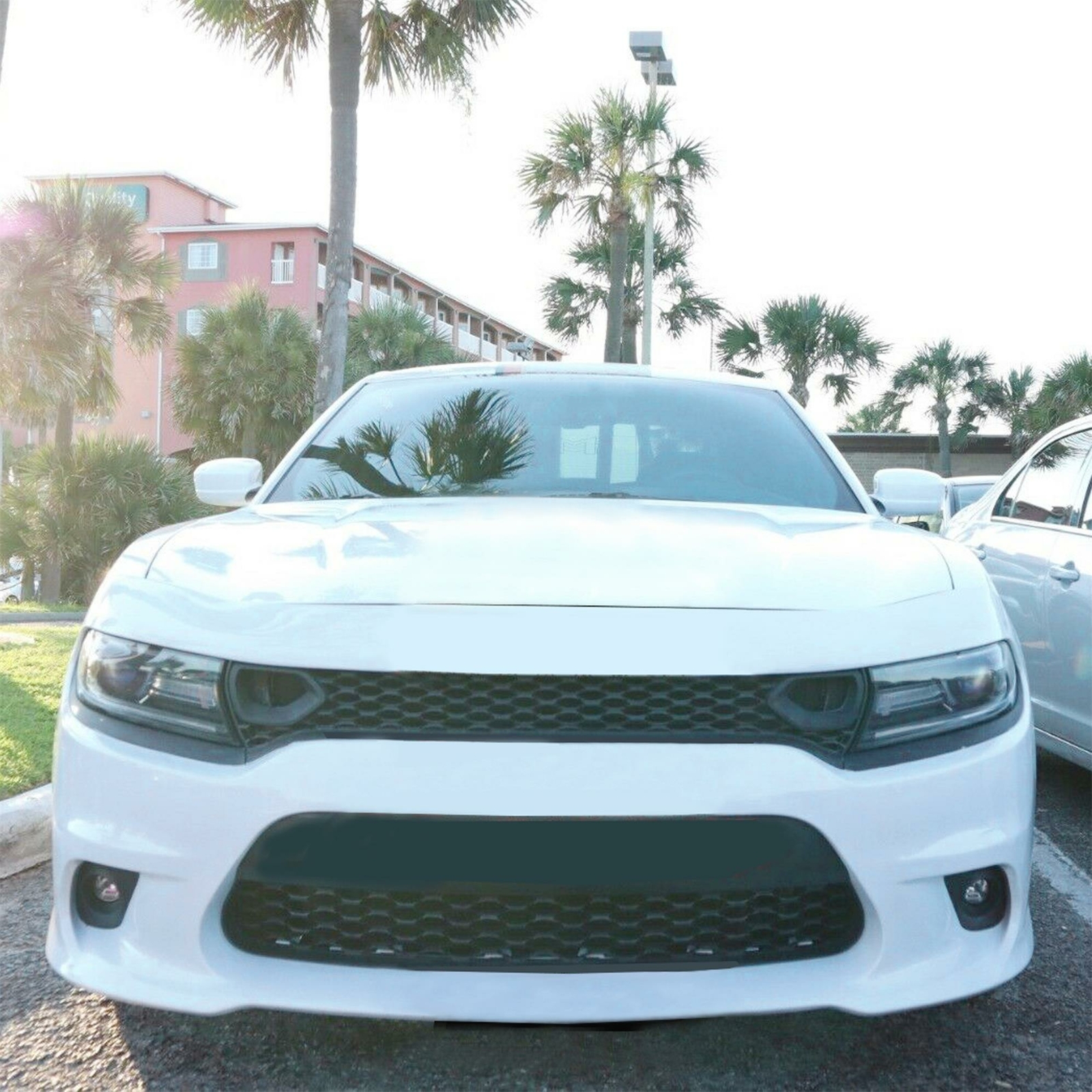 For 2015-21 DODGE CHARGER RT SCAT PACK SRT STYLE Front Upper + Lower ...