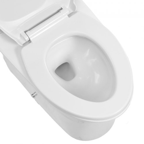 One-Piece Toilet, Elongated Toilet Vortex Dual-Flush 1.0/1.28 GPF ...