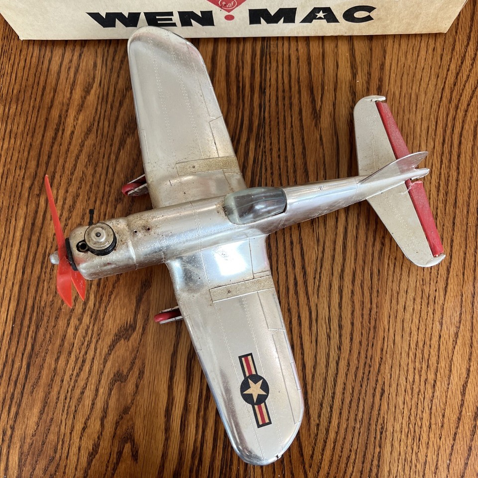 Wen Mac Model Airplane F4U Marine Fighter Plane 125A w/Box Accessories ...