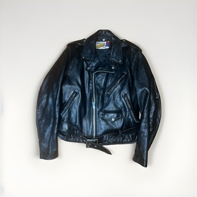 schott perfecto double steerhide leather motorcycle jacket 118 Size 40 ...