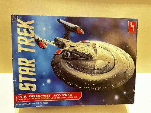 AMT USS ENTERPRISE NCC-1701-E 1:1400 SCALE MODEL KIT AMT853/12 Open Box ...