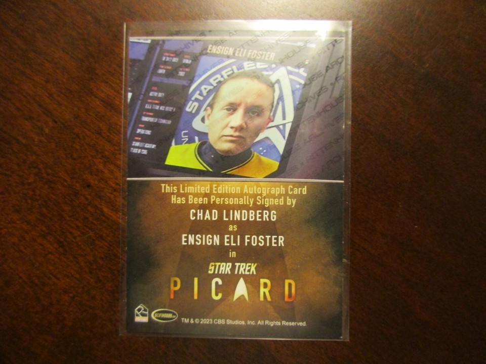 Star Trek Picard Season 2-3 CHAD LINDBERG Bordered Inscription Variant ...