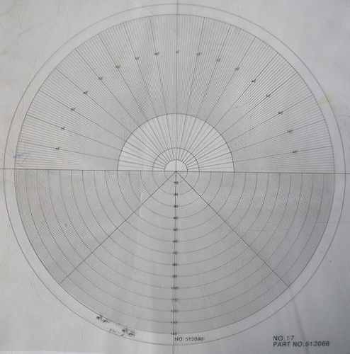 Optical Comparator Chart For Profile Projector Overlay Chart 512066 | eBay