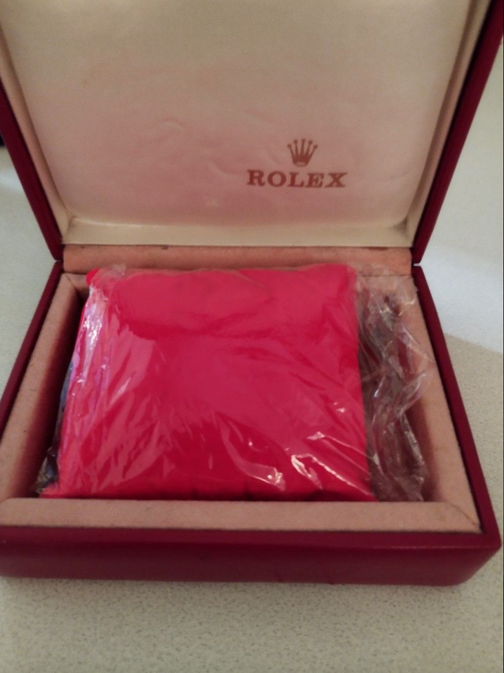 Rolex Genuine watch box empty case Color Red Vintage Box Authentic no ...