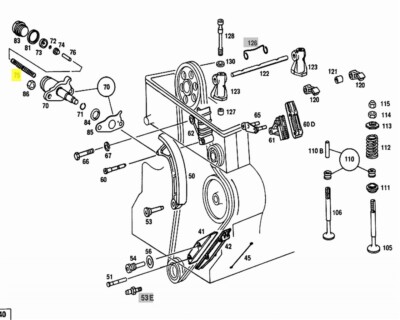 Mercedes Timing Chain Tensioner Spring New OEM OM601 OM602 OM603 OM605 ...