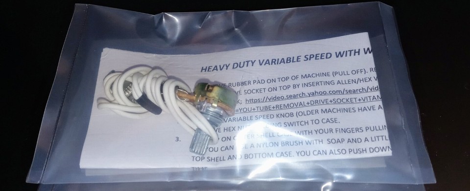 FITS VITAMIX,5000,5200 "THE BEST" VARIABLE SPEED POTENTIOMETER SWITCH W ...