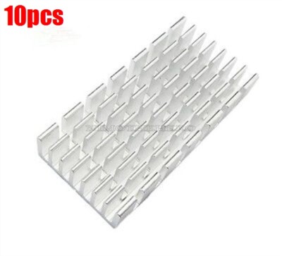 10Pcs Pcb 50X25X10MM Heatsink Heat Sink Silver Slot Ic New uc | eBay ...