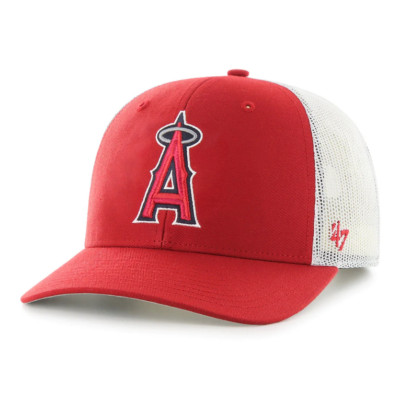 Los Angeles Angels '47 Brand Red Trucker Adjustable Hat | eBay