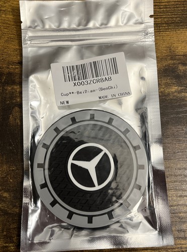 2pc - Mercedes Benz Logo Cup Holder Coaster Inserts, 2.75" Non-Slip ...
