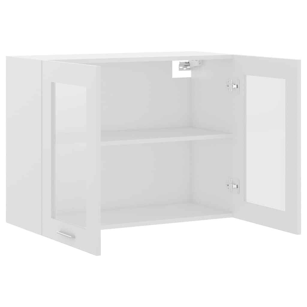 Glass Cabinet White 80x31x60 Engineered Wood G4P3 | eBay
