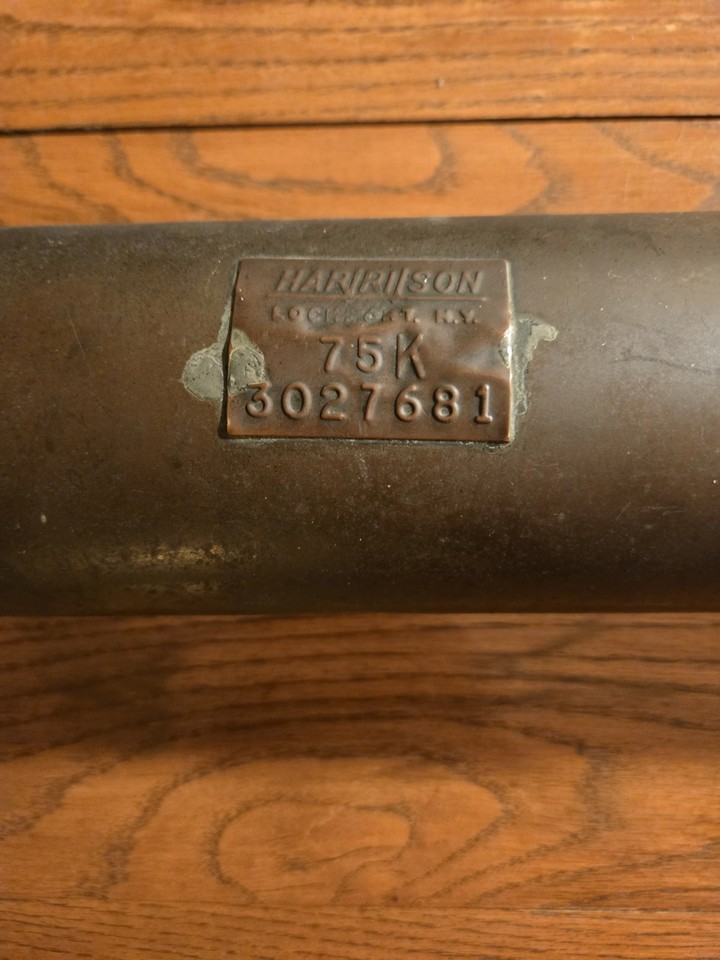 HARRISON COPPER COOLANT EXPANSION RADIATOR TANK OVERFLOW GMC RAT ROD ...