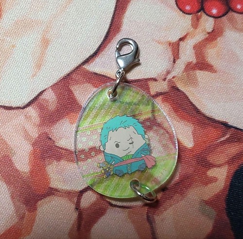 One Piece Mugiwara Pirates Connect Charm Zoro Figure Keychain Used | eBay